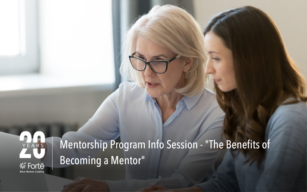 Mentorship Program Info Session - "The Benefits of Becoming a Mentor ...