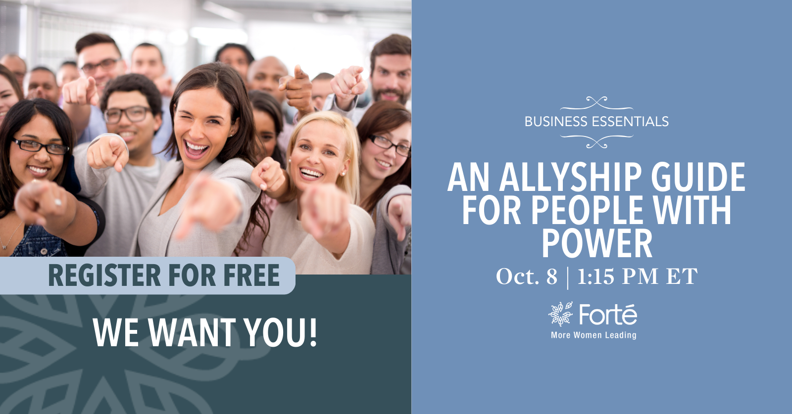 An Allyship Guide for People with Power - Forté Foundation Event
